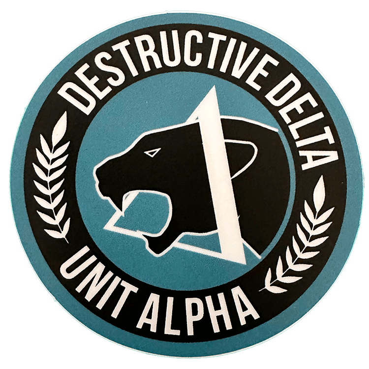 THIRDS Destructive Delta Logo Matte Vinyl Sticker – Charlie Cochet