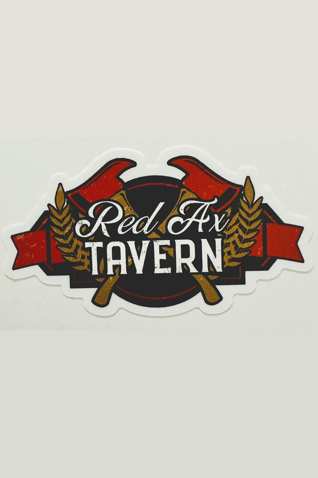 Four Kings Security Universe Red Ax Tavern Logo Vinyl Sticker – Charlie ...