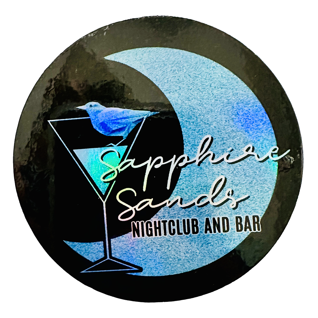 Sapphire Sands Iridescent Holographic Vinyl Sticker – Charlie Cochet